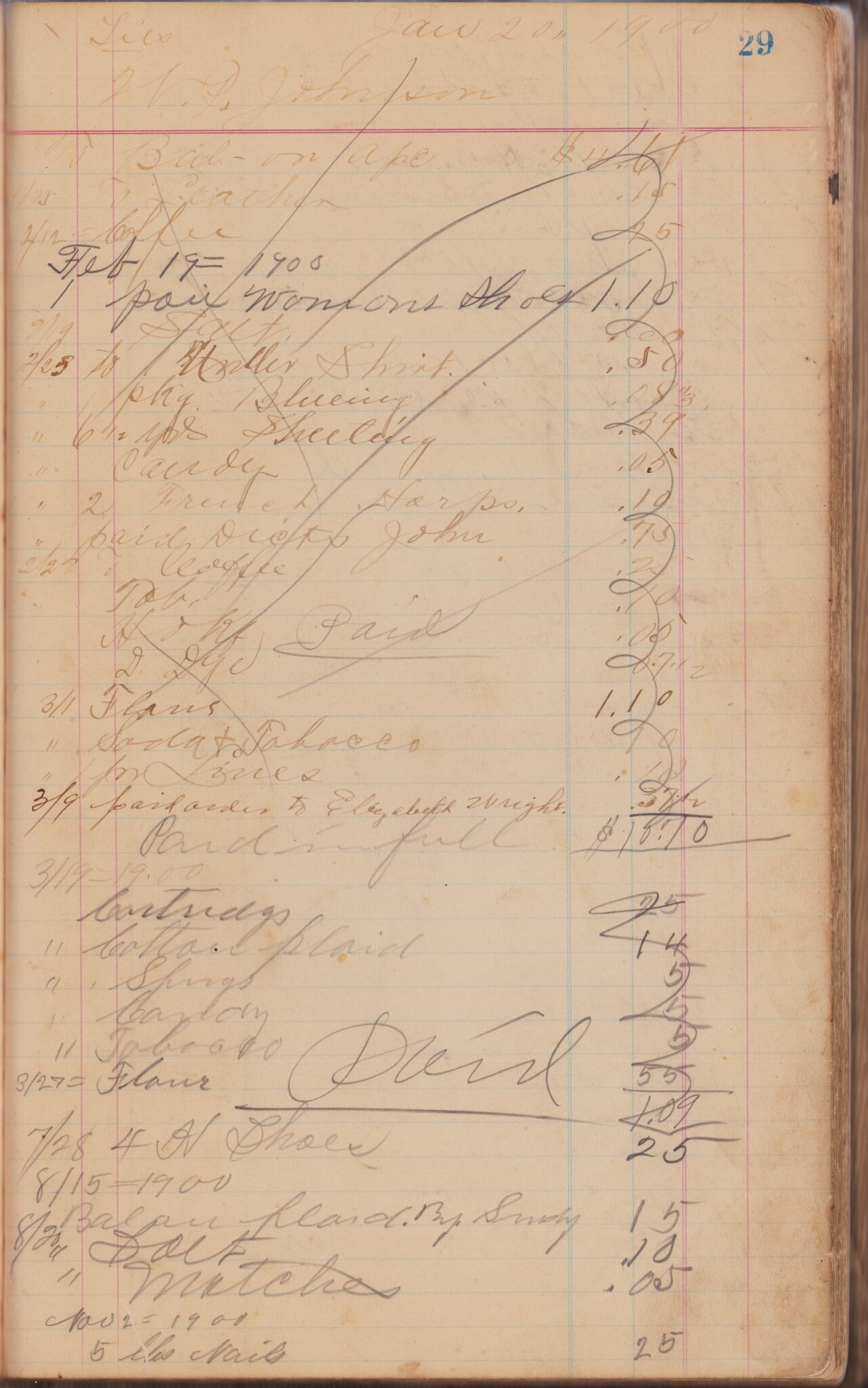 B.F. Johnson Store Ledger - Pike County Historical Society