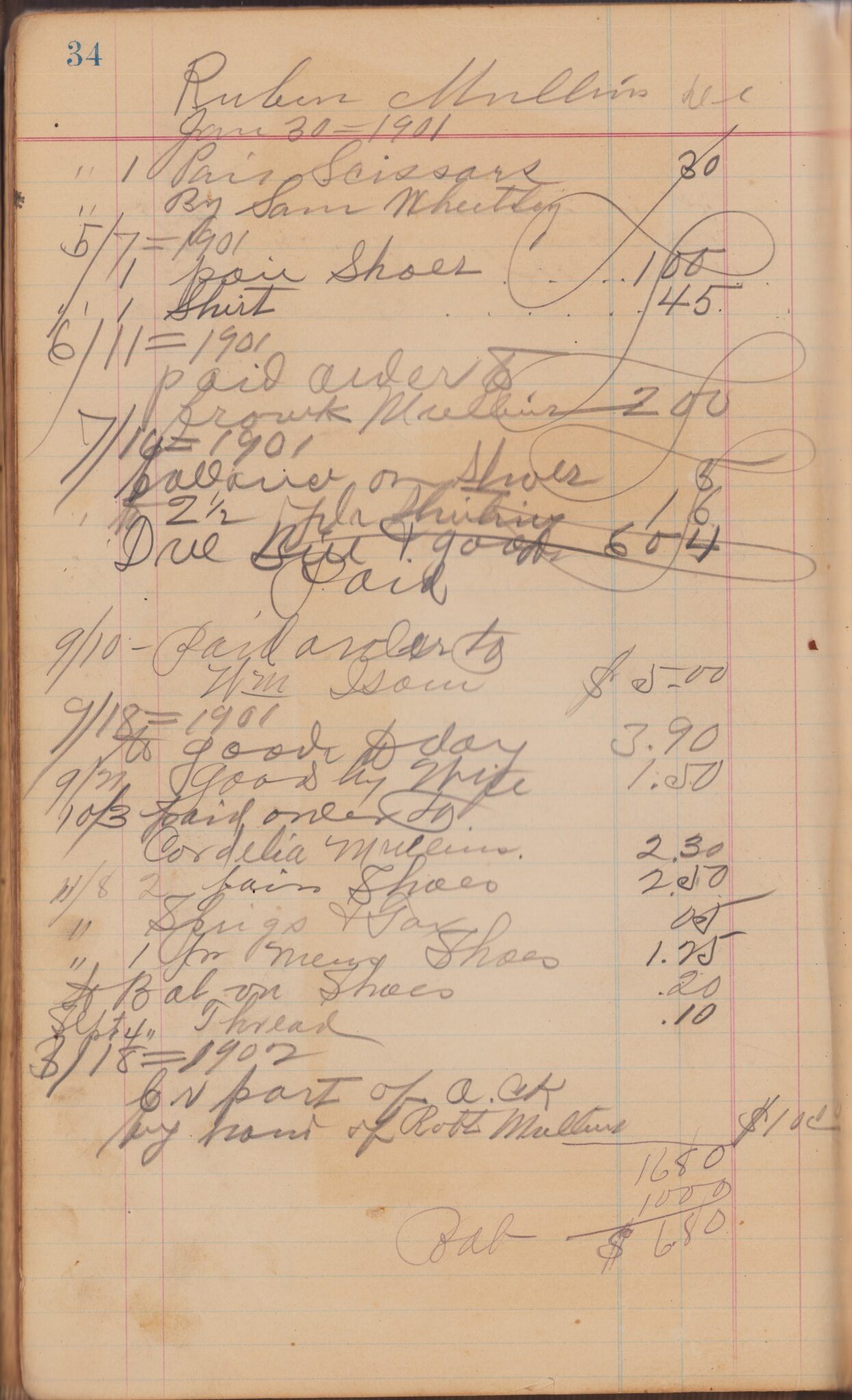 B.F. Johnson Store Ledger - Pike County Historical Society